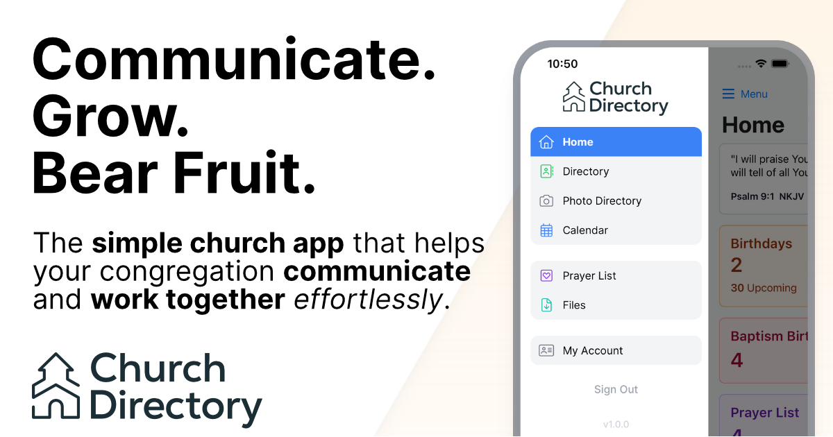 The Church App that helps focus on spiritual matters - Church Directory